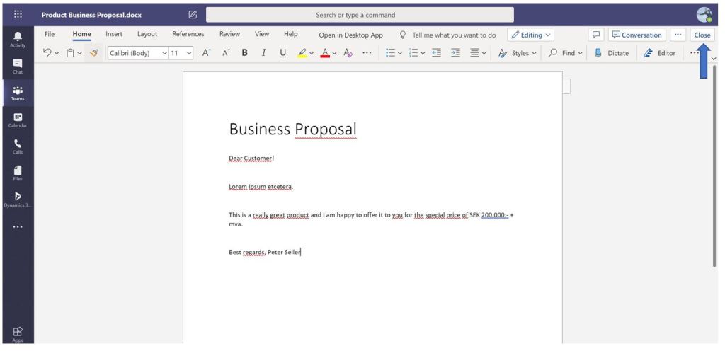 Easy use of Office Document templates in Microsoft Teams – Providing Tips