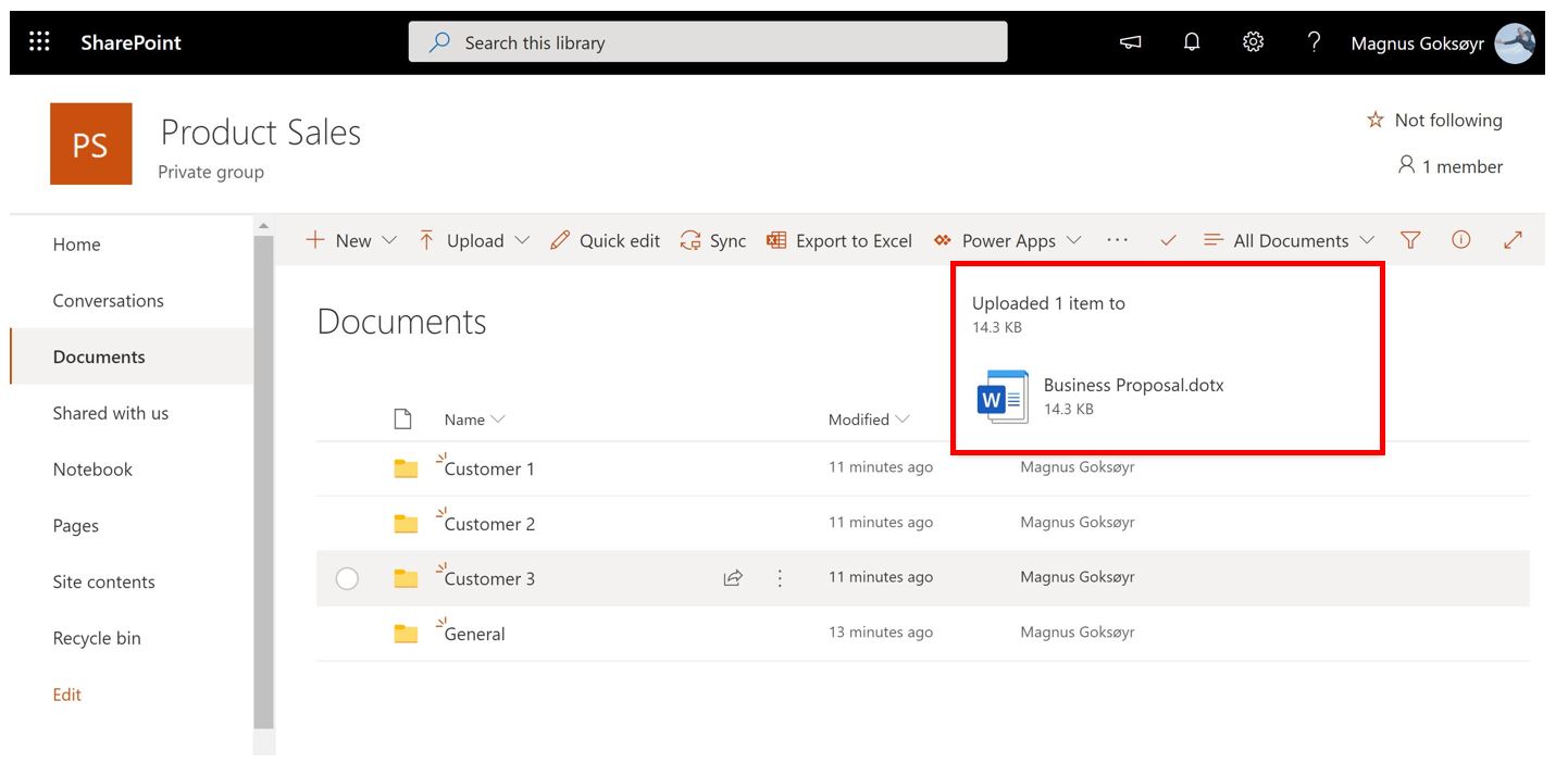 Easy use of Office Document templates in Microsoft Teams – Providing Tips