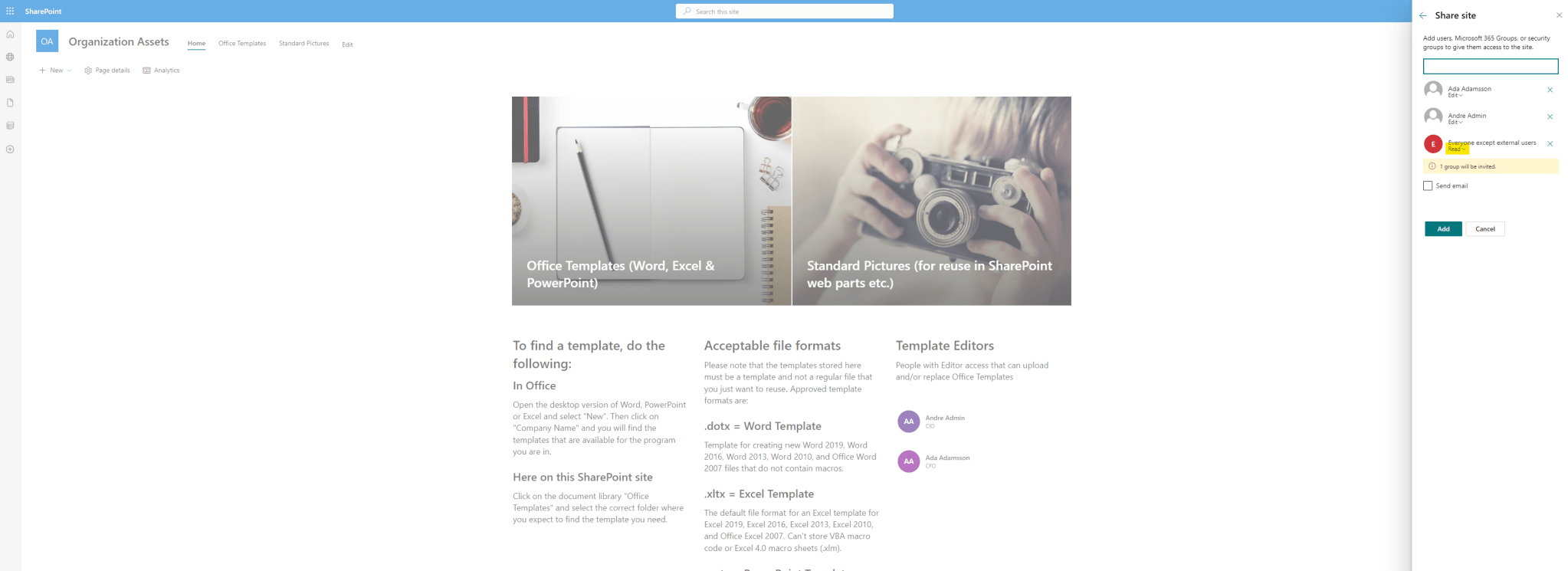 Make your Office templates available to all users – Providing Tips