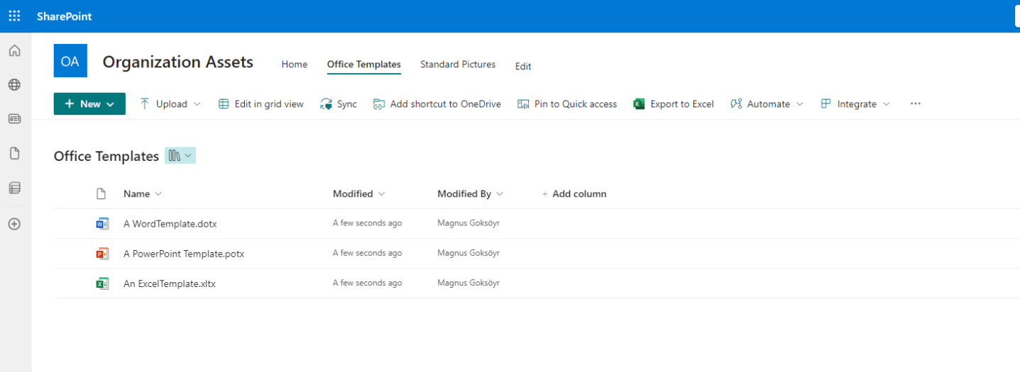 Make your Office templates available to all users – Providing Tips
